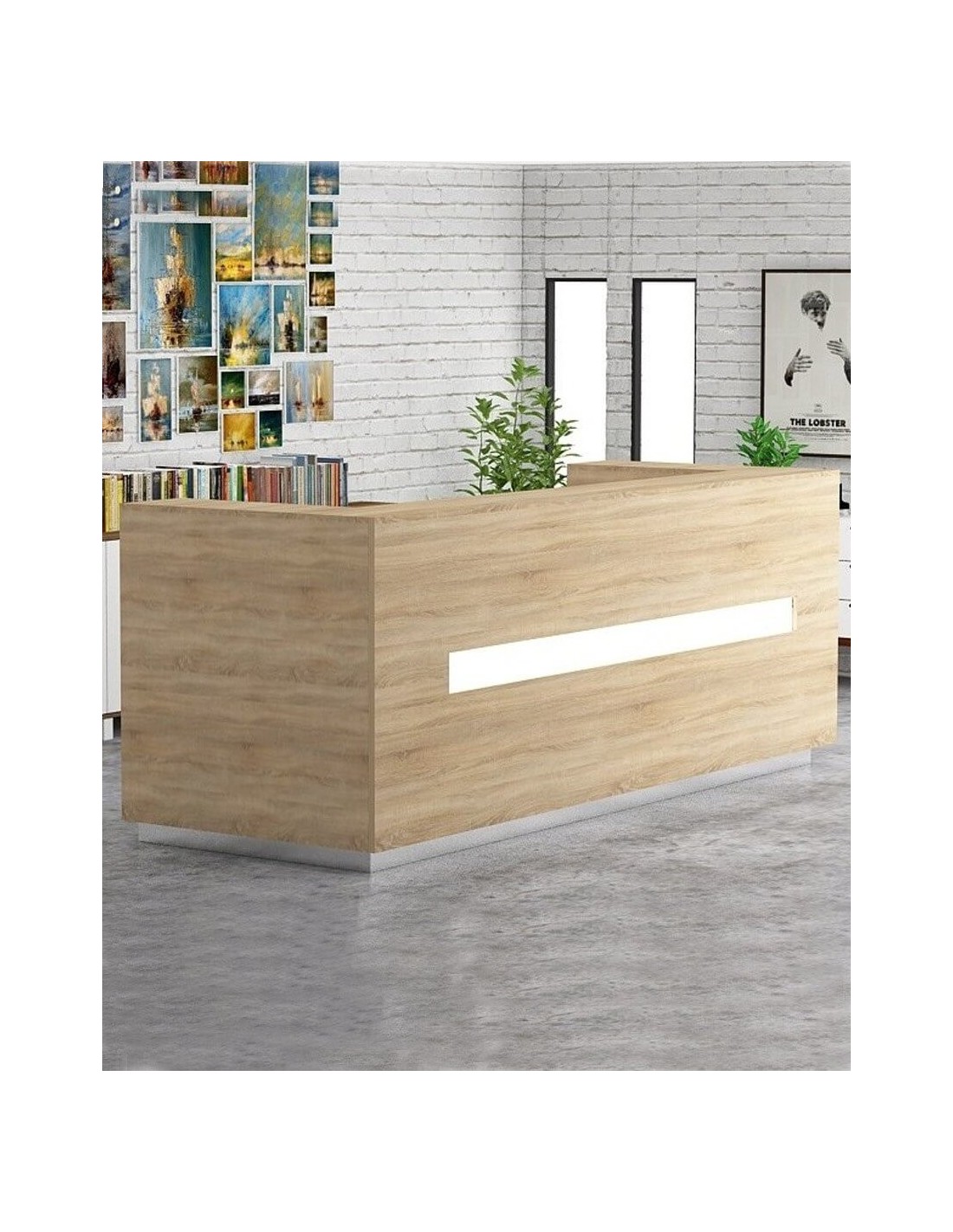 Sada Wooden Contemporary Reception Desk