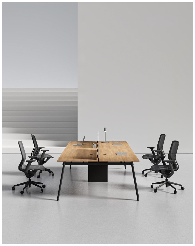 Office Collaborative Desk | Cluster Workstation Desks for Multiple Users