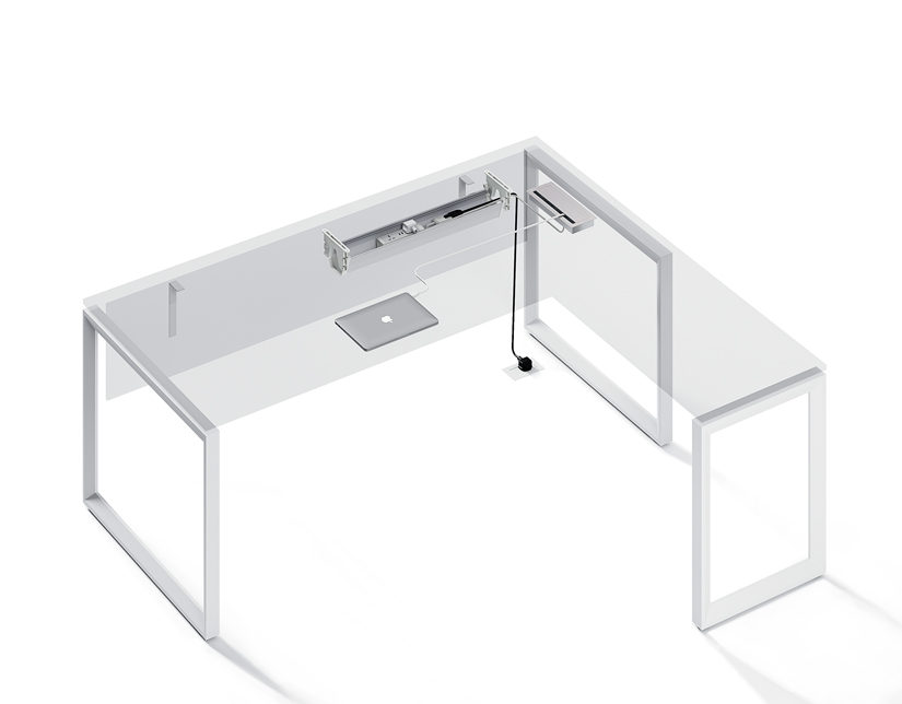 Single User Under-Desk Interlink Power Access and Cable Management ...