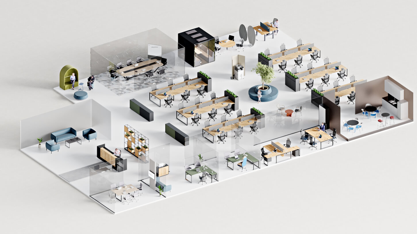 Planning Ideas | Inspirations for New Office Space Furniture Planning ...