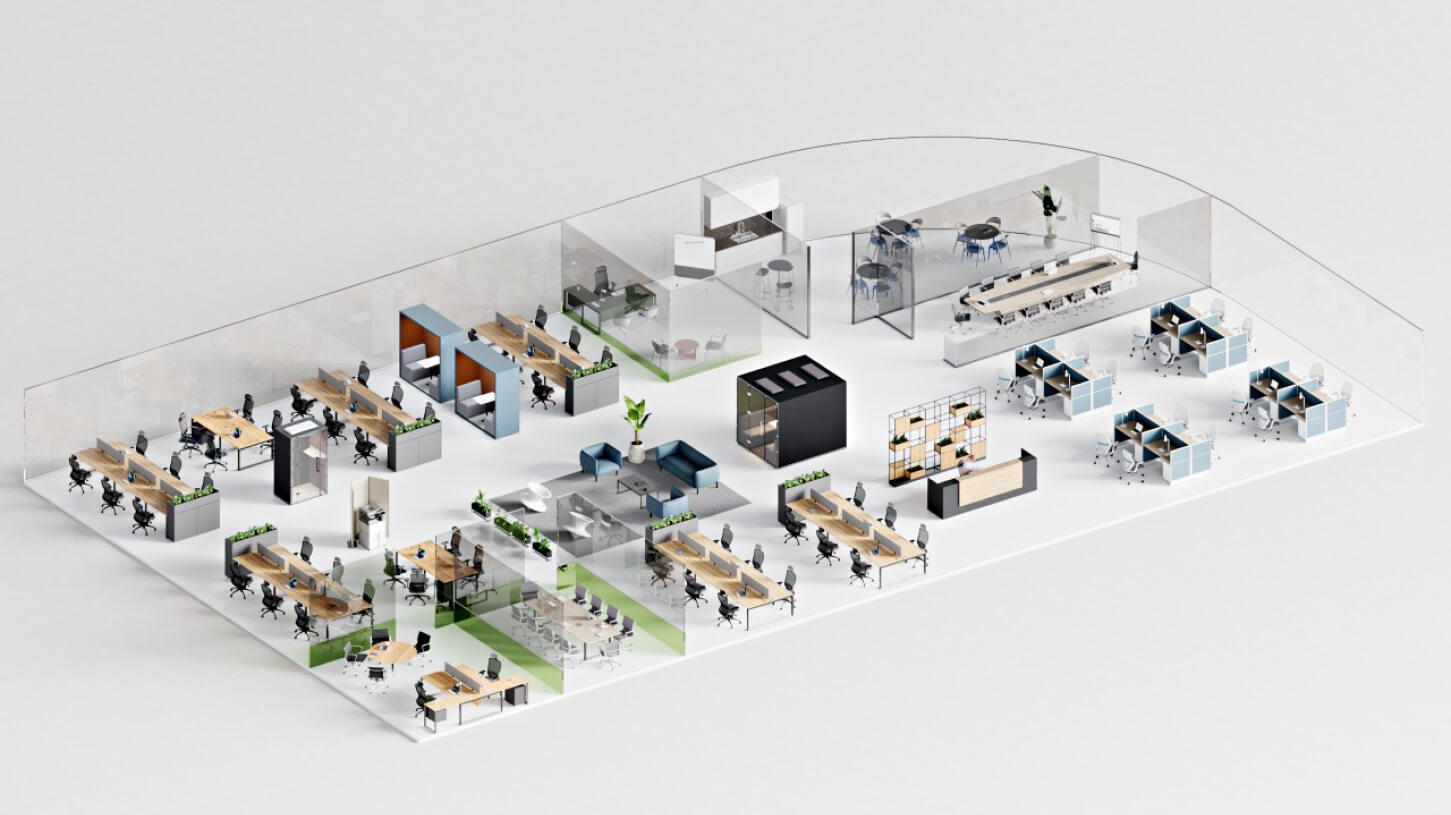 Planning Ideas | Inspirations for New Office Space Furniture Planning ...