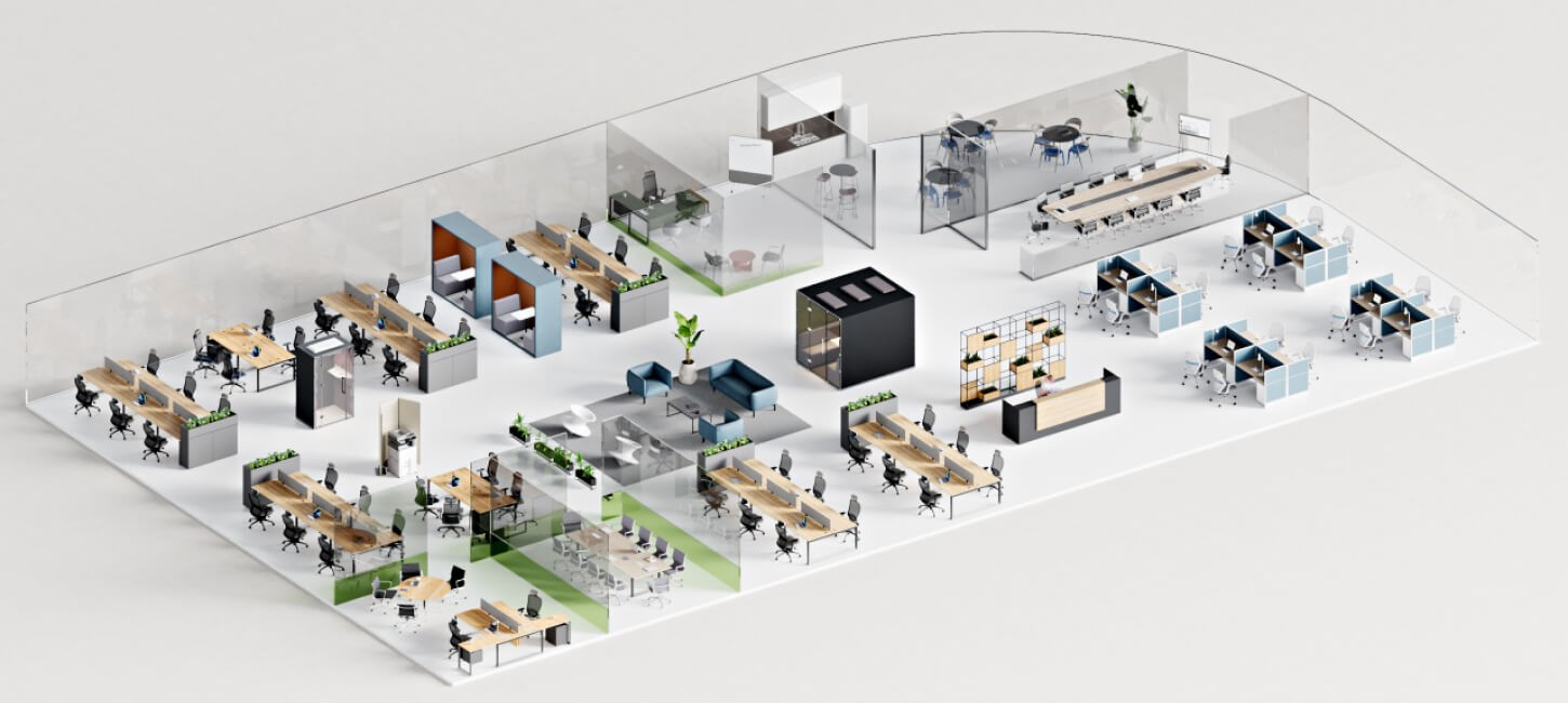 Planning Ideas | Inspirations for New Office Space Furniture Planning ...